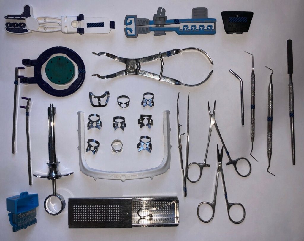 Complete Endodontic Kit Original Rubber Dams, X-ray Rings And All You ...
