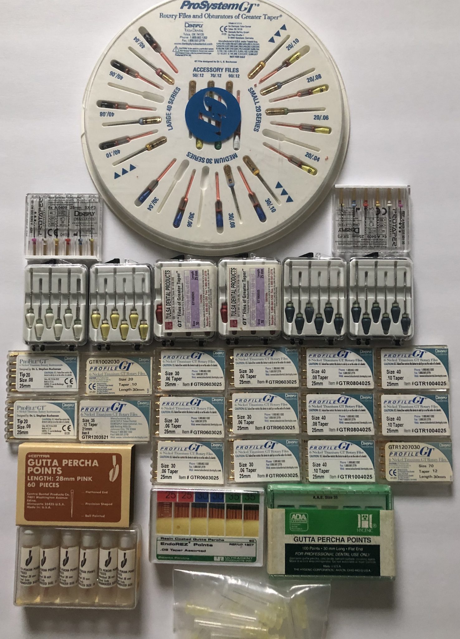 ProSystem GT Endo ProFile GT Rotary Endodontic Files Endodontic ...