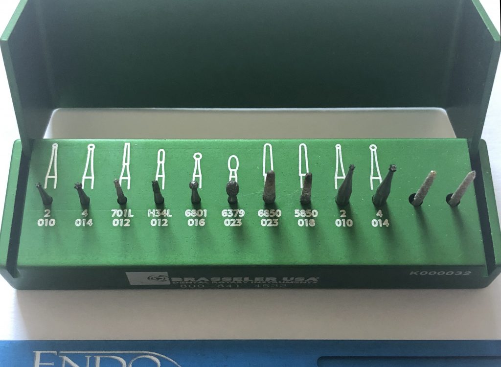 Lot Of Used Brasseler Endosequence Burs Blocks With Endo Ruler And 2 ...