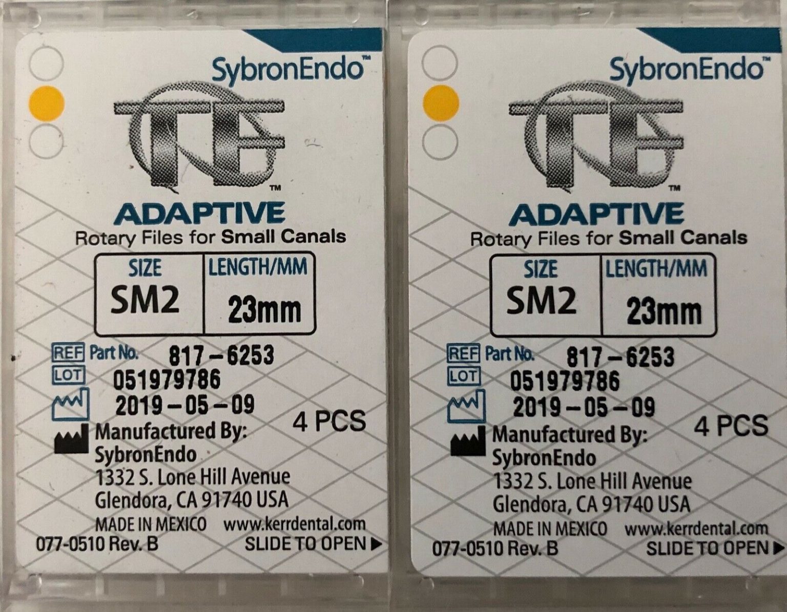 Sybron Endo TF Adaptive 2 Boxes 8 Files SM2 23mm Size 25/.06 U.S.A ...