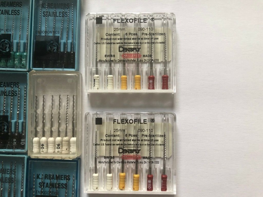 Brasseler, KERR Hand K Files, Reamers Sizes 08-110 Lot Of 33 Packs All ...