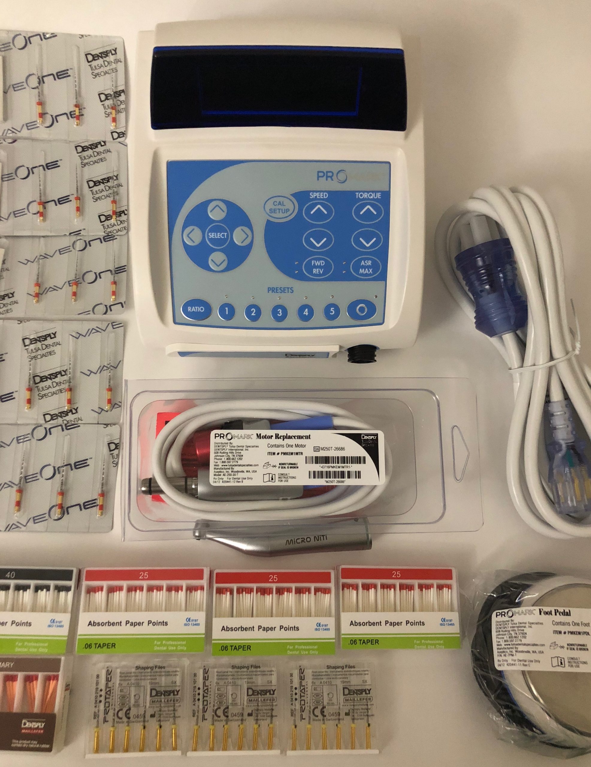 ProMark Endo Motor With Hand Piece With 1Y Warranty, 30 WaveOne Gold ...